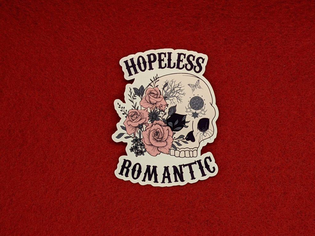 Hopeless Romantic Sticker, Cute Stickers, Love Stickers, Romantic ...