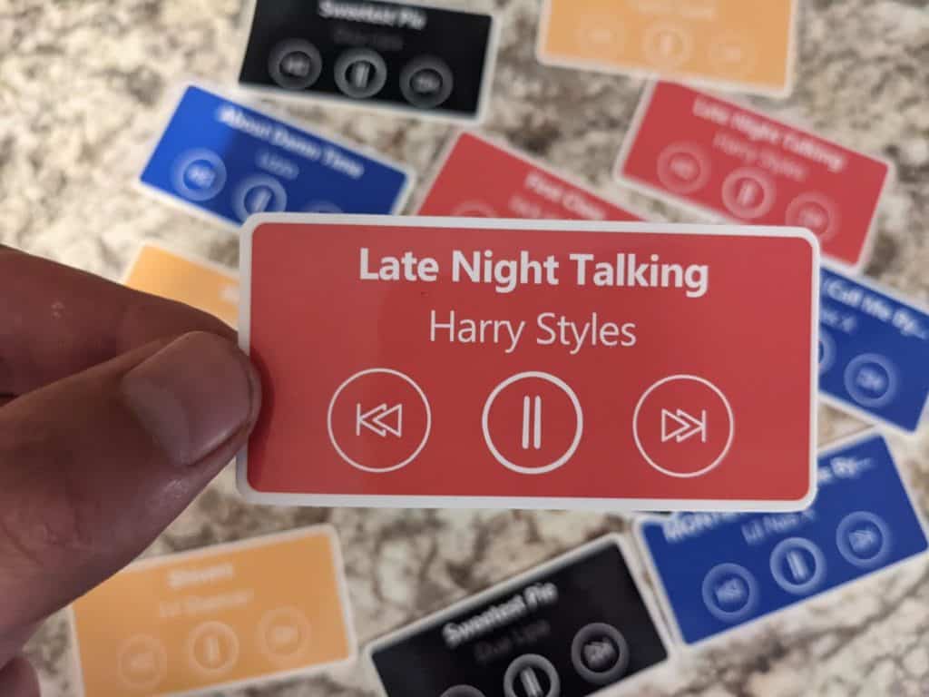 Custom Personalized Song Sticker | Media player | Custom Stickers ...