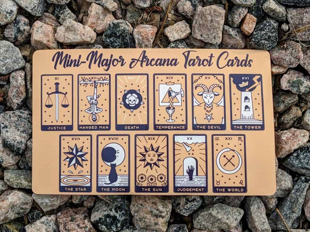 Mini Tarot Card Sticker Sheet - 'Major Arcana' - Cute Spiritual Decal ...