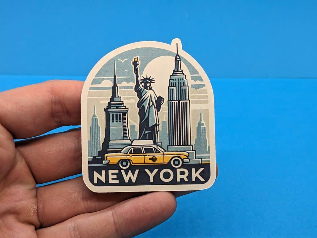 New York Travel Sticker // New York Decal for suitcase, laptop, car or ...