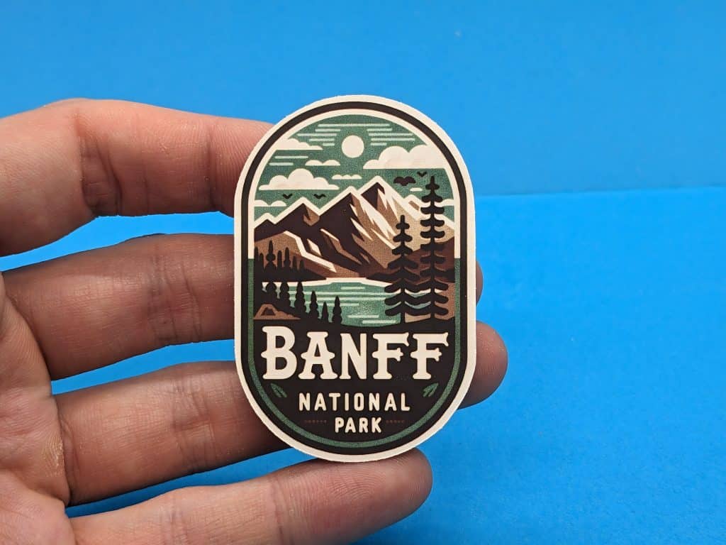 Banff National Park Travel Sticker // Alberta Decal for suitcase ...