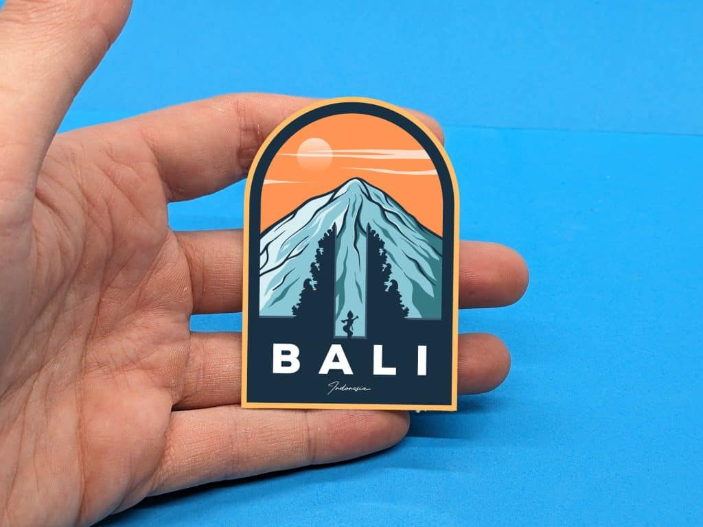 Bali Indonesia Travel sticker // vintage style decal for suitcase ...