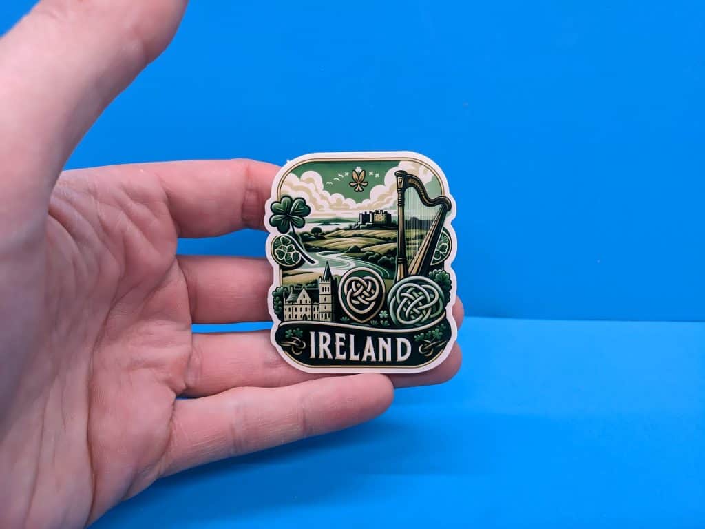 Ireland Travel Sticker // Irish Decal for suitcase, laptop, car or ...