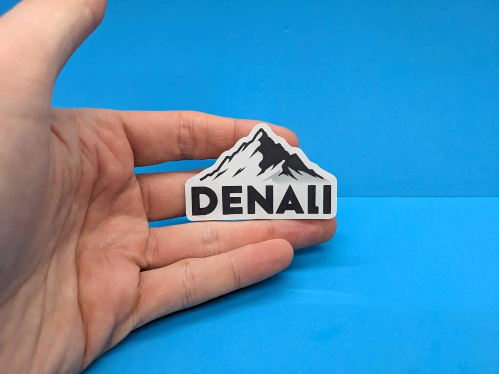 Denali Mountain Summit Travel Sticker // Decal for suitcase, laptop ...