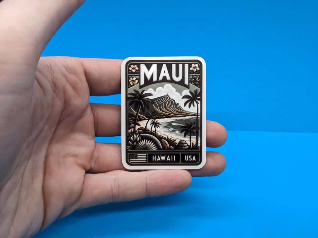 Maui Travel Sticker // Hawaii Decal for suitcase, laptop, car or water ...